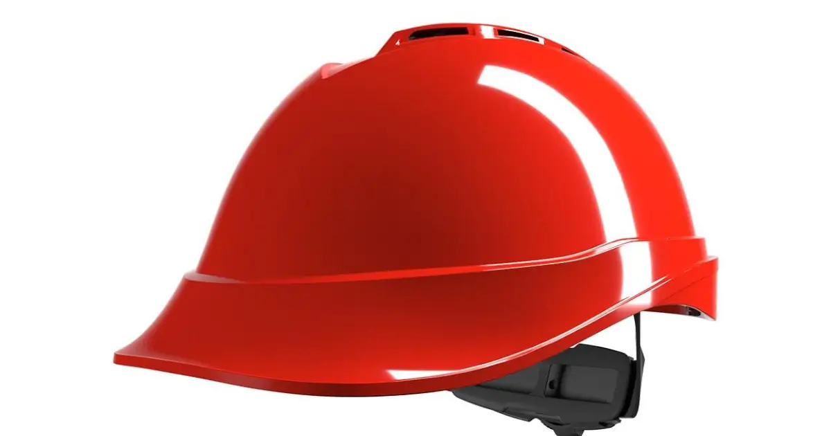 MSA V-Gard 200 rode veiligheidshelm met draaiknop € 14,35