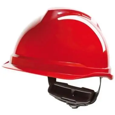 MSA V-Gard 520 rode veiligheidshelm met draaiknop € 17,55